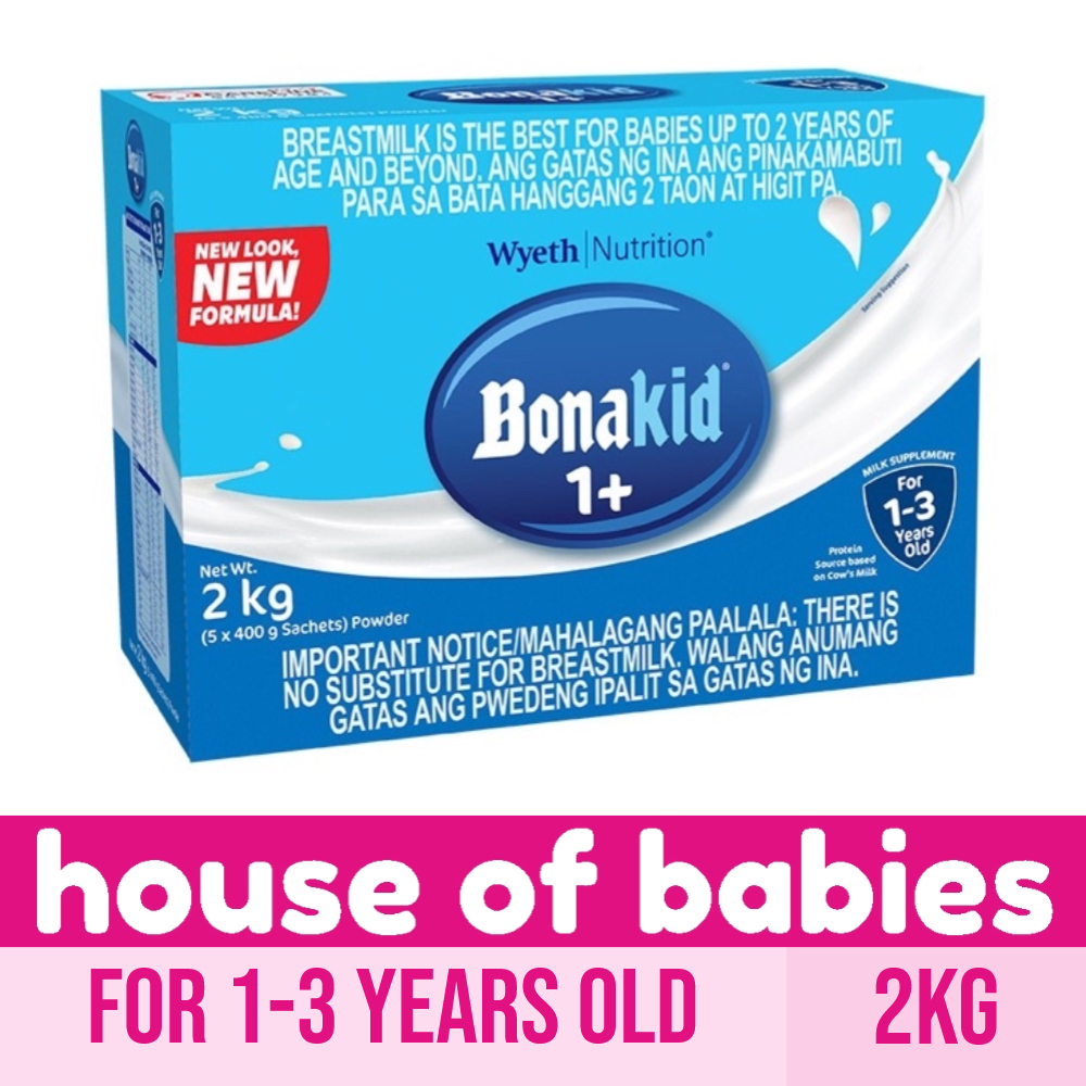 BONAKID 1+ 2kg for 1-3 Years Old Milk Supplement | Shopee Philippines