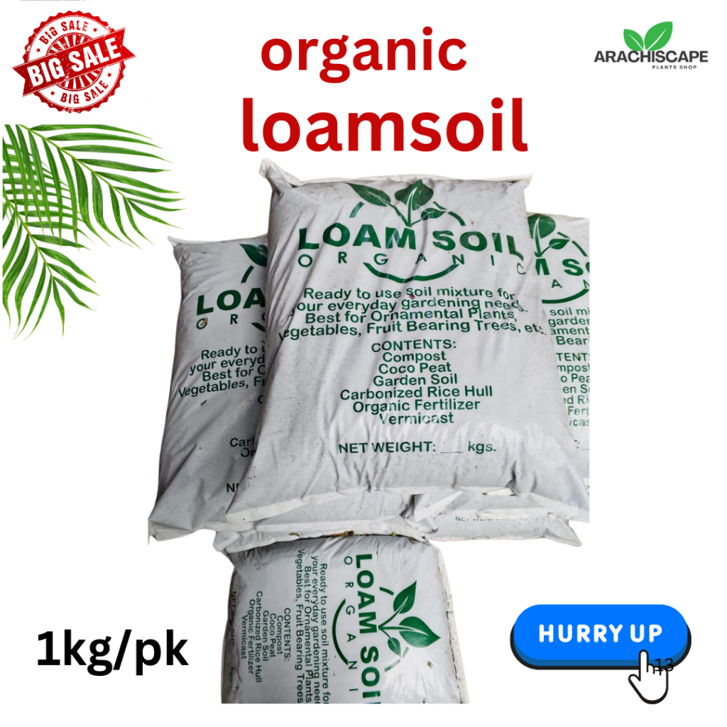 organic loam soil for healthy growing plants 6-7kls per bag | Shopee ...