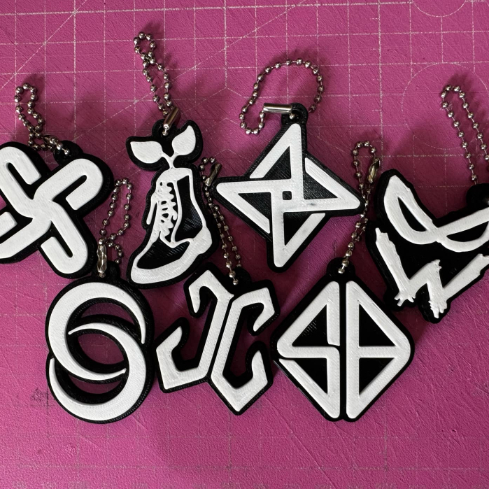 SB19 individual logo keychain 3D printed glow in the dark for tumbler ...