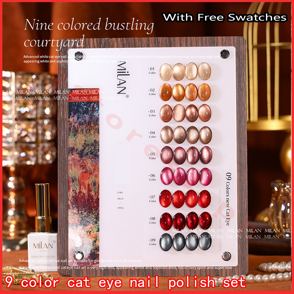 TQ 15ml 9 Color cat eye gel polish set nail set Art Crystal Gel Nail ...