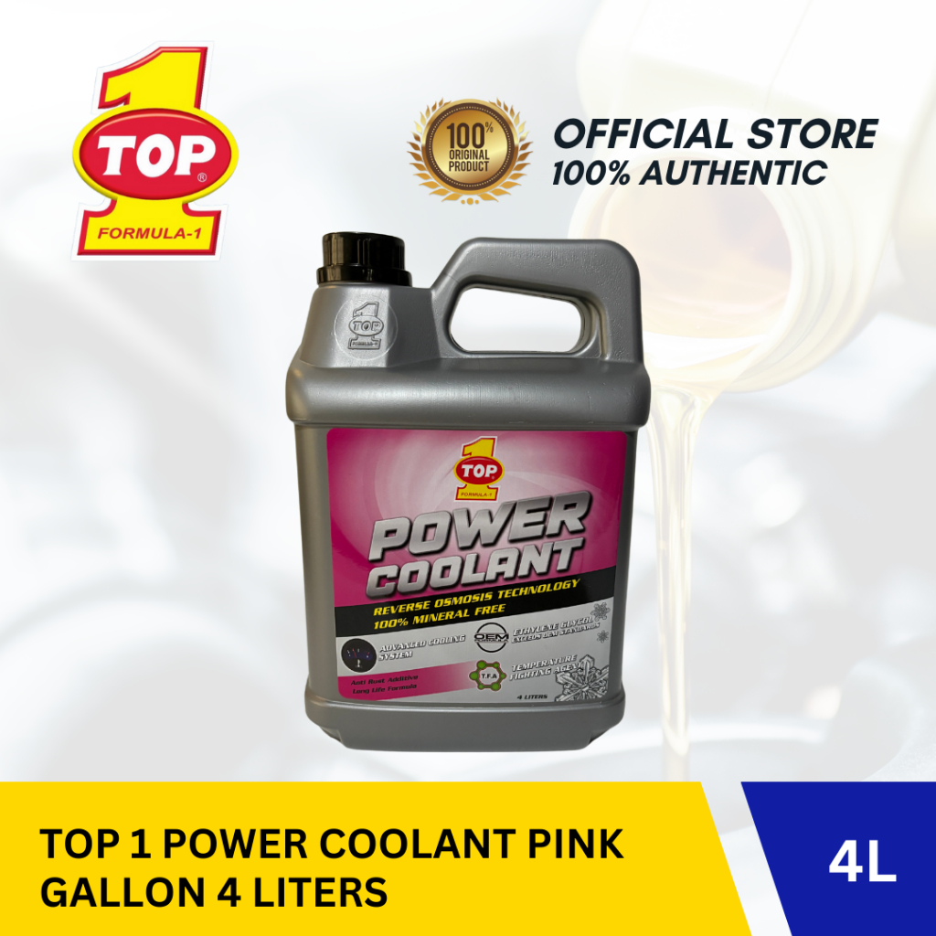 Top One Formula- Long Life Radiator Power Coolant (PINK) 4 Liters ...