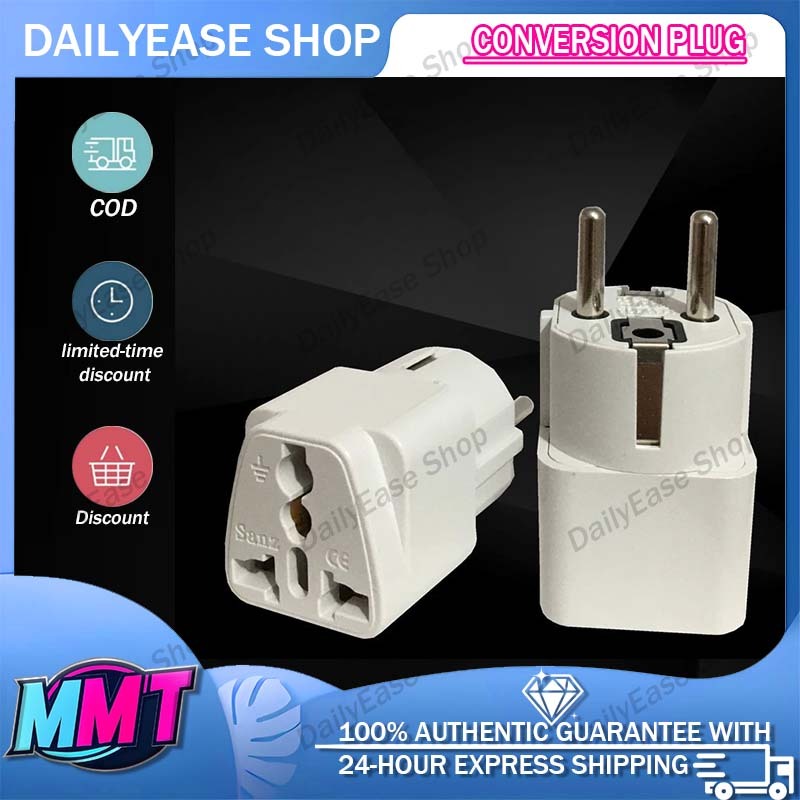 MMT German/American standard conversion plug travel adapter is suitable ...