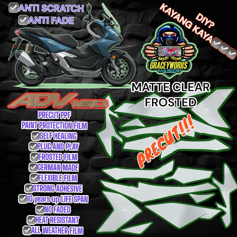 ADV 160/FALCON 180i PPF or PAINT PROTECTION FILM PPF PRECUT | Shopee ...