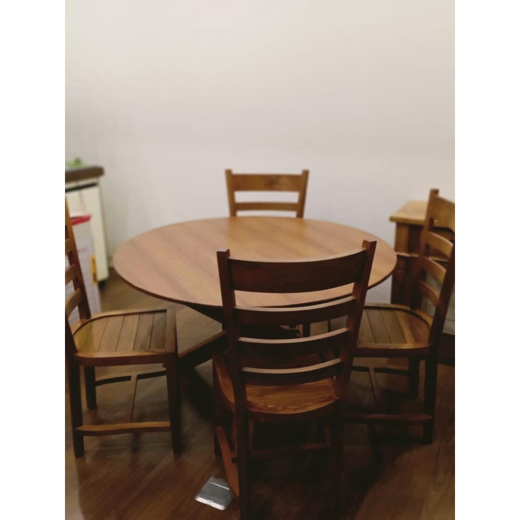 Original round table 6 seaters dining set | Shopee Philippines