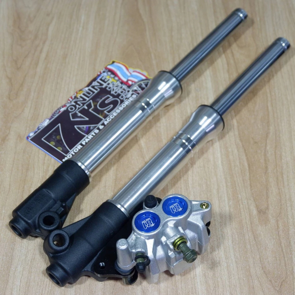 FRONT SHOCK Silver + FORMULA 8.1 Caliper - Wave125 (for disc conversion ...