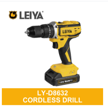 LEIYA-D8632 Single Speed Li-Ion Battery Cordless Drill 16.8V | Shopee ...