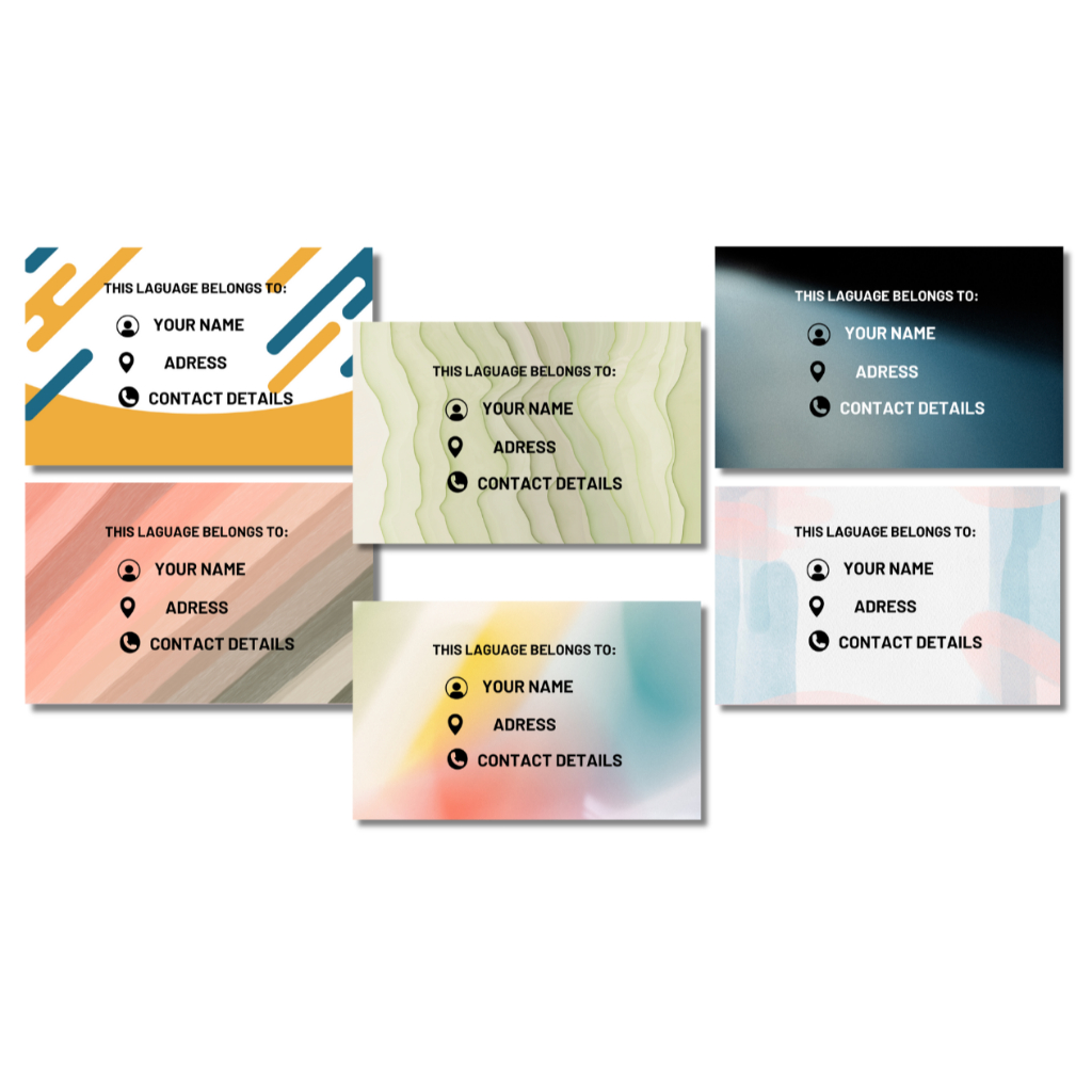 Customized Bag/Laguage tag & Name tag free layout | Shopee Philippines