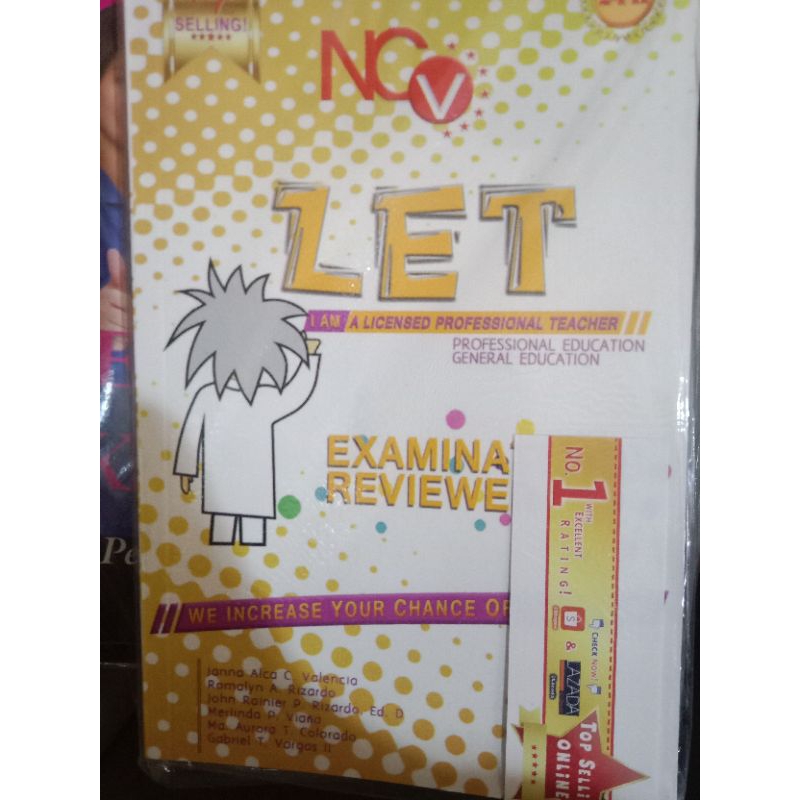 LET I AM A LICENSED PROFESSIONAL TEACHER EXAMINATION REVIEWER | Shopee ...