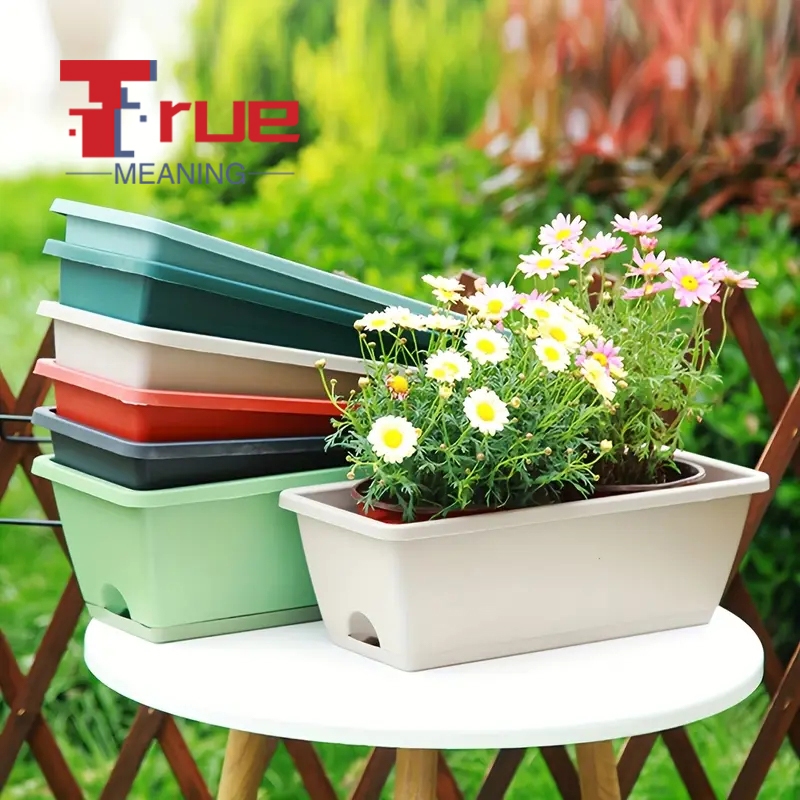 Planting Vegetable Rectangular Basin Pots Flower Home Balcony Planting ...