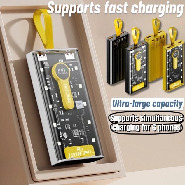 original good quality Power Bank 20000mAh Mini Powerbank With cable Can ...