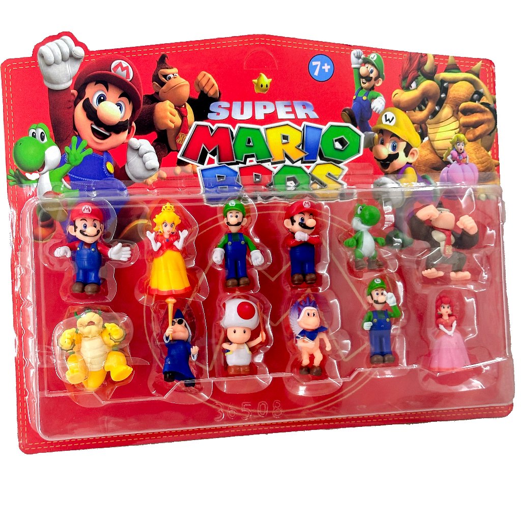 Mario 12 in 1 Figurines Toy Set PLAYTIME PH | Shopee Philippines