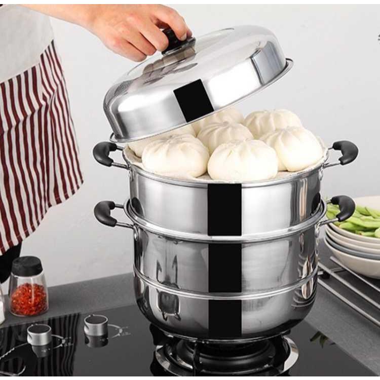3 Layer Siomai Steamer Stainless Steel Cooking Pot Kitchenware - Z072 ...