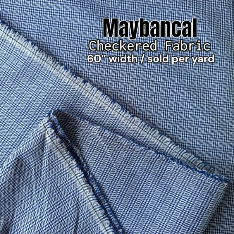 Maybancal | Checkered Fabric Tela Textile 60” width SOLD PER YARD by ...