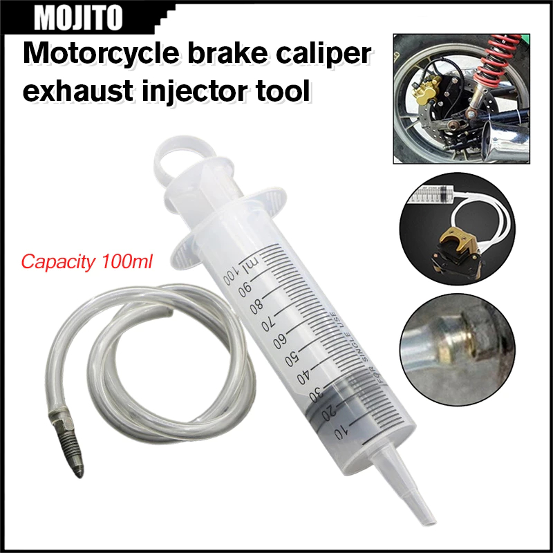 Universal 100Ml Motorcycle Bleed Kit Brake Gas Bleeder Syringe Tool For ...