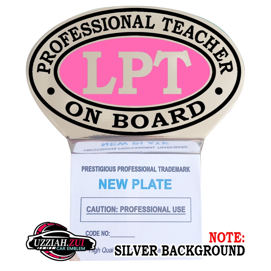 LPT PROFESSIONAL TEACHER PINK LOGO AND SILVER BACKGROUND | Shopee ...