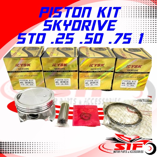 SIF PISTON KIT SUZUKI SKYDRIVE STD/.25/.5/.75/1.00 YSK BRAND | Shopee ...