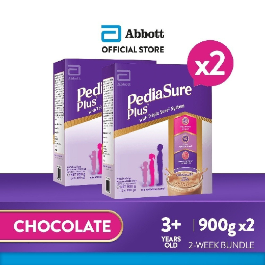 Pediasure Plus Choco 900G For Kids Above 3 Years Old Bundle of 2 ...