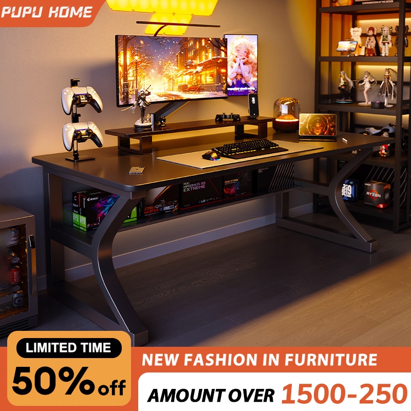 Gaming table Modern Ergonomic Computer Table 120/140CM Study Table ...