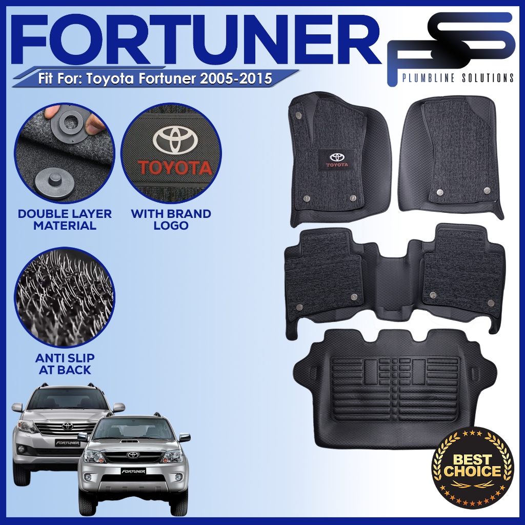 Toyota Fortuner 2012 - 2015 / 2016 - Onwards model 7D Double layer deep ...