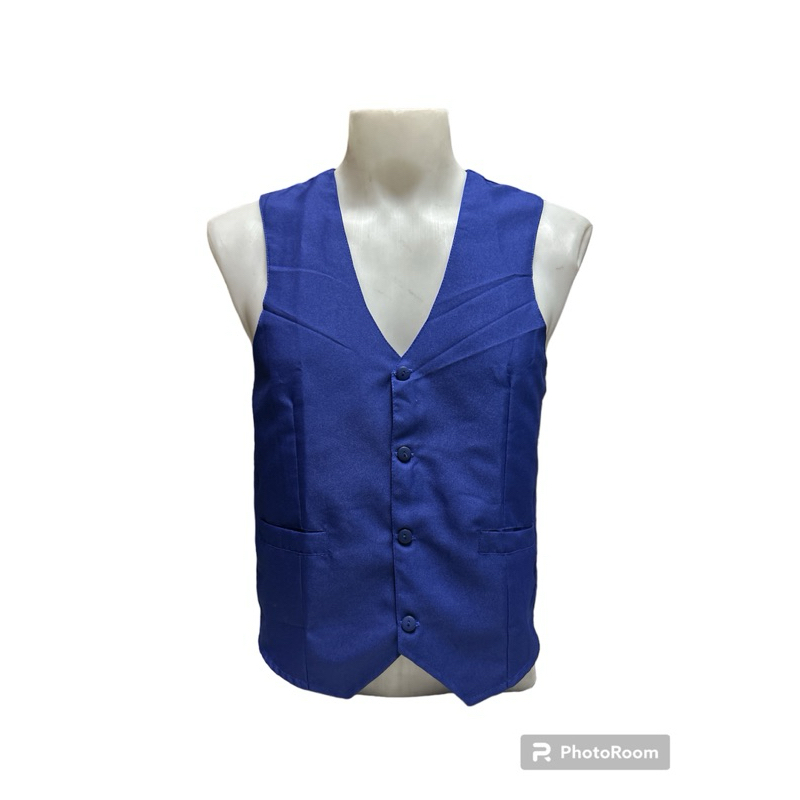 Dark Blue | chaleco vest | katrina fabric | slim fit | Shopee Philippines