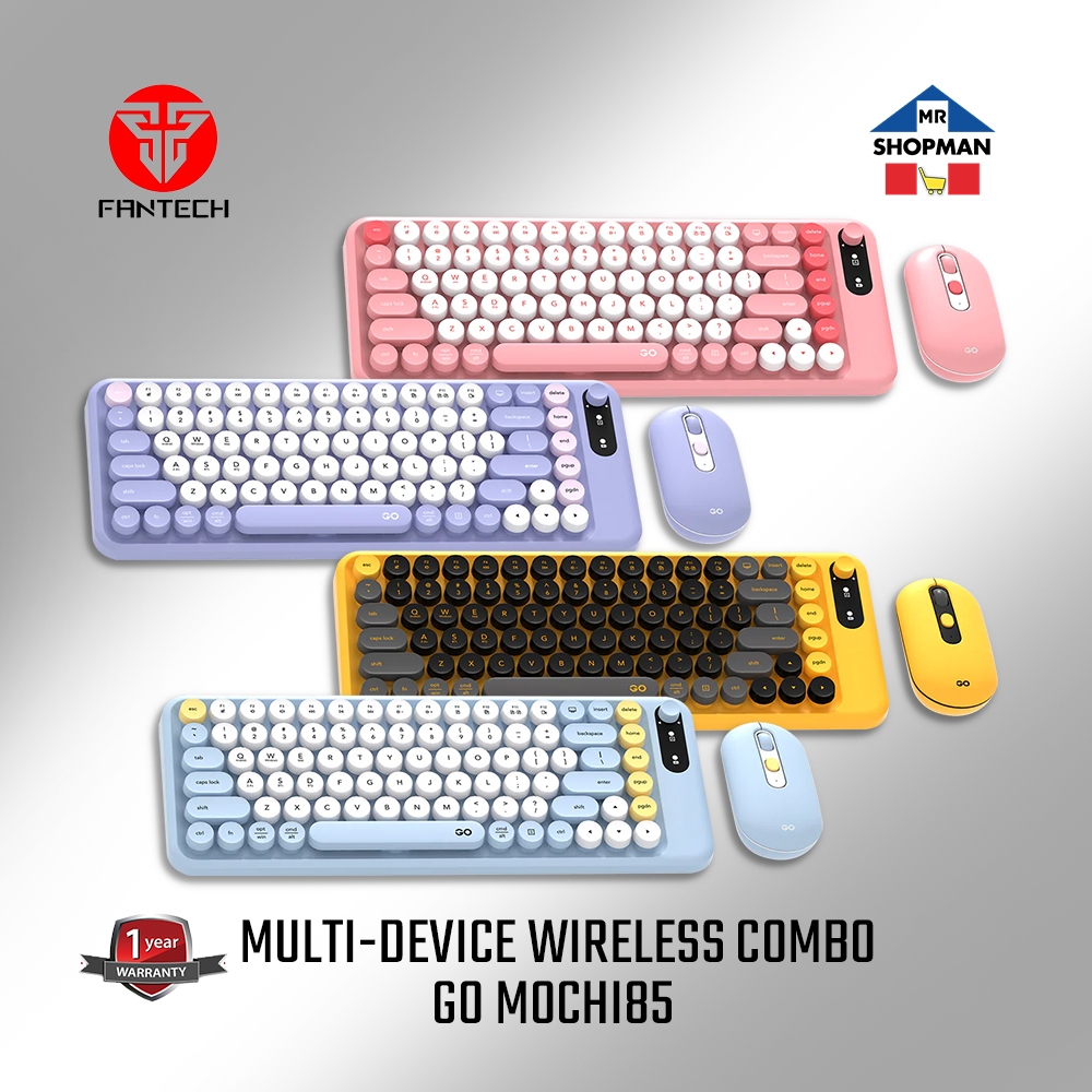 Fantech Go Mochi 85 Multi-Device Wireless Keyboard & Mouse Combo | Shopee Philippines