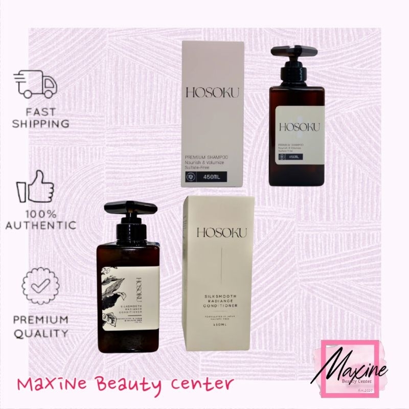 HOSOKU hair growth shampoo | hair growth conditioner, 450mL hair grower ...