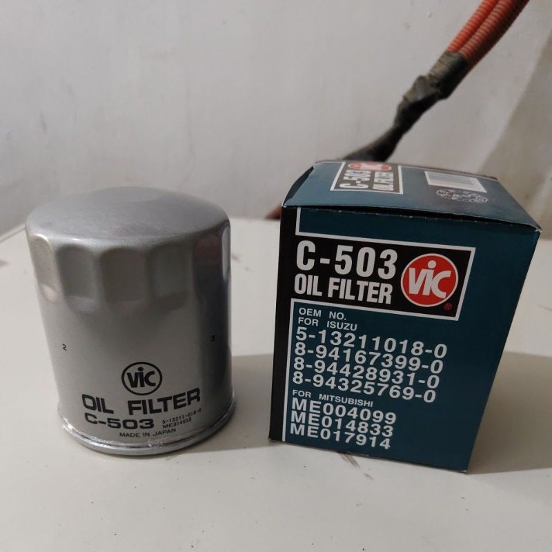 OIL FILTER VIC ORIGINAL C-503 MITSUBISHI CANTER 4D30 PRIMARY, HI-LANDER ...