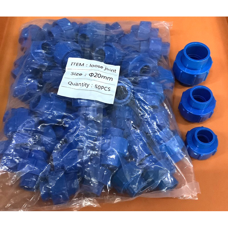 pvc blue union patente 1/2" 3/4" 1" 25pcs 50pcs | Shopee Philippines