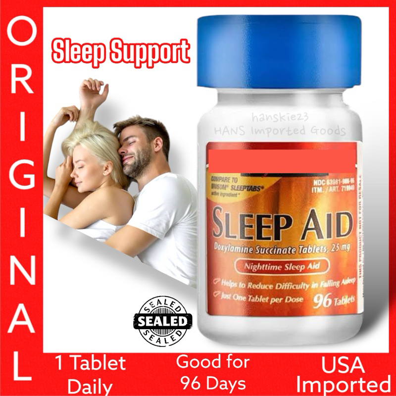 SEALED SLEEP AID 96 Tablets Doxylamine Succinate 25mg Original Better ...