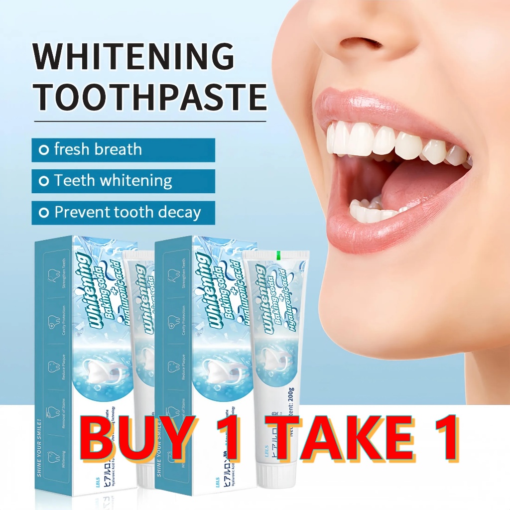 Japanese Whitening Soda toothpaste Hyaluronic Acid & Baking Soda Mint ...