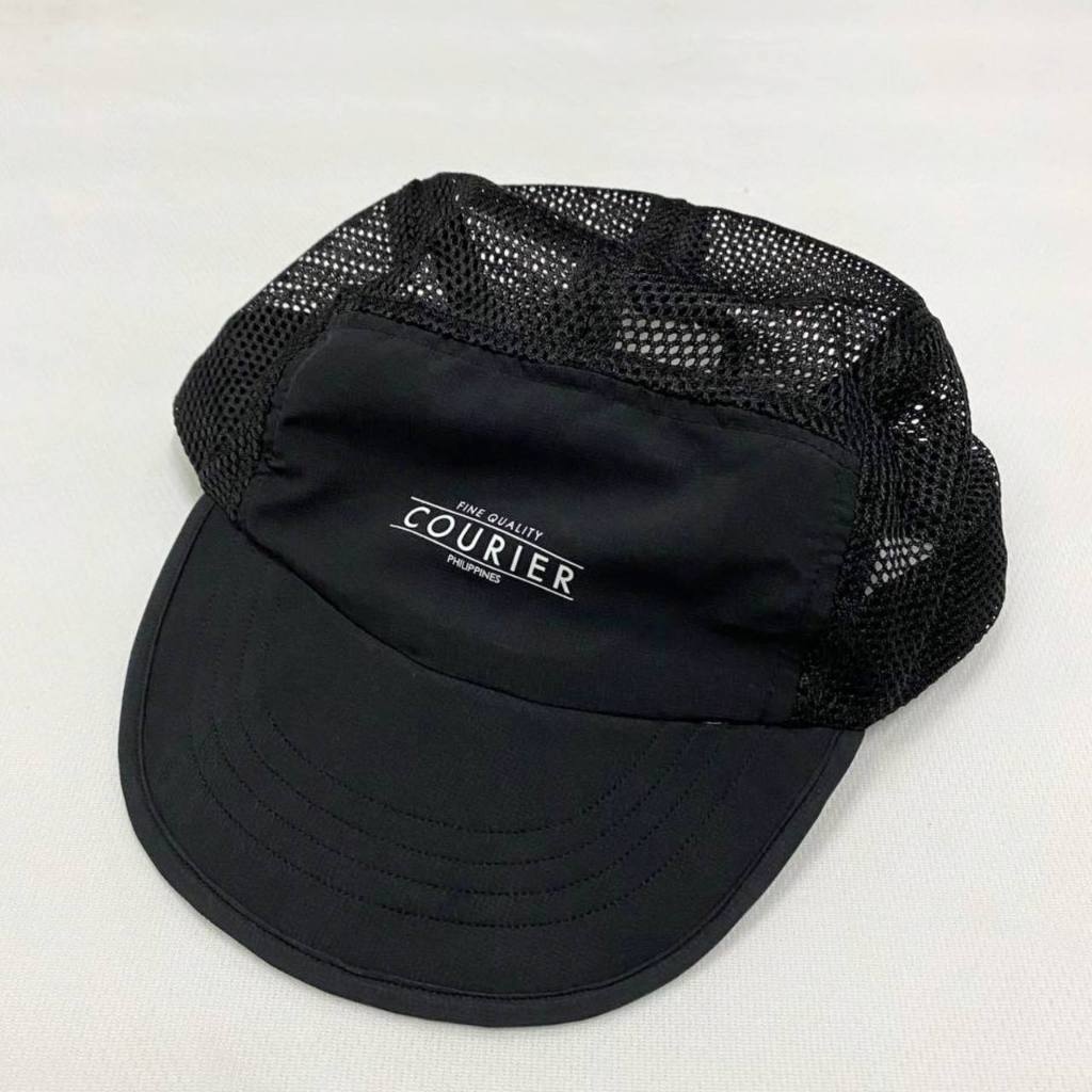 5 Panel Elastic Cord Mesh Cap Black | Shopee Philippines