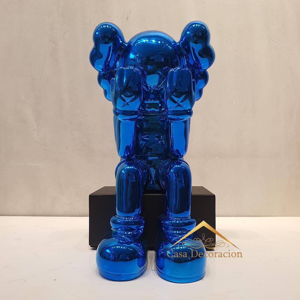 Blue Kaws Sitting Table Decor Home Decor Toy Doll | Shopee Philippines