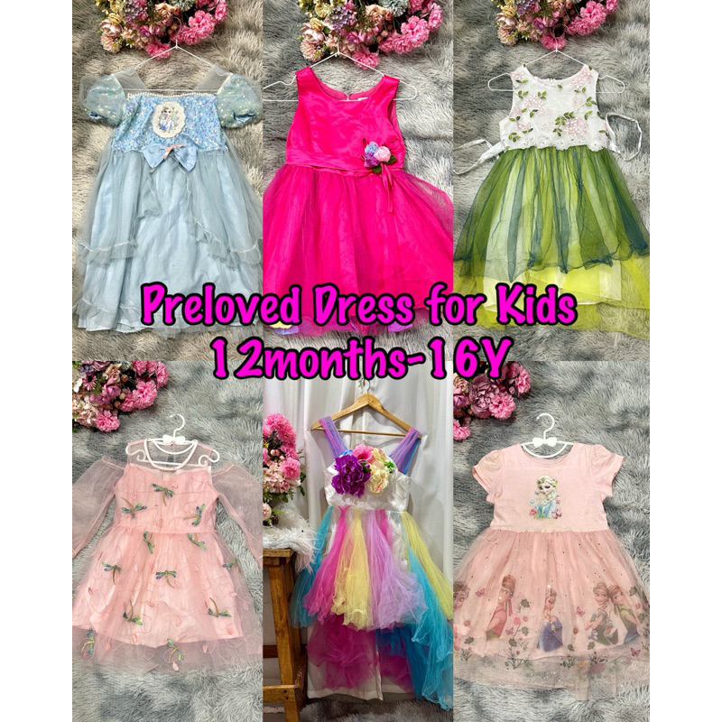 Preloved Party Casual Dress for Kids | Shopee Philippines