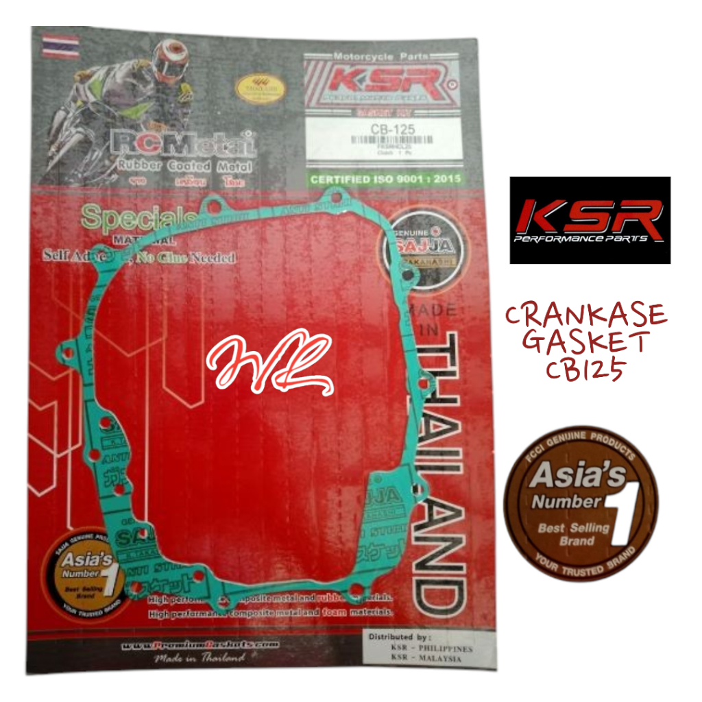 CB125 CRANKASE GASKET KSR THAILAND PARTS | Shopee Philippines