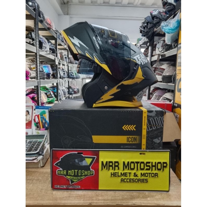 spyder neo icon team payaman modular helmet | Shopee Philippines