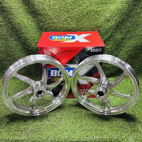 BOMX DRACO SILVER F:1.85-14 R:2.15-14 NMAX2020(V2) | Shopee Philippines