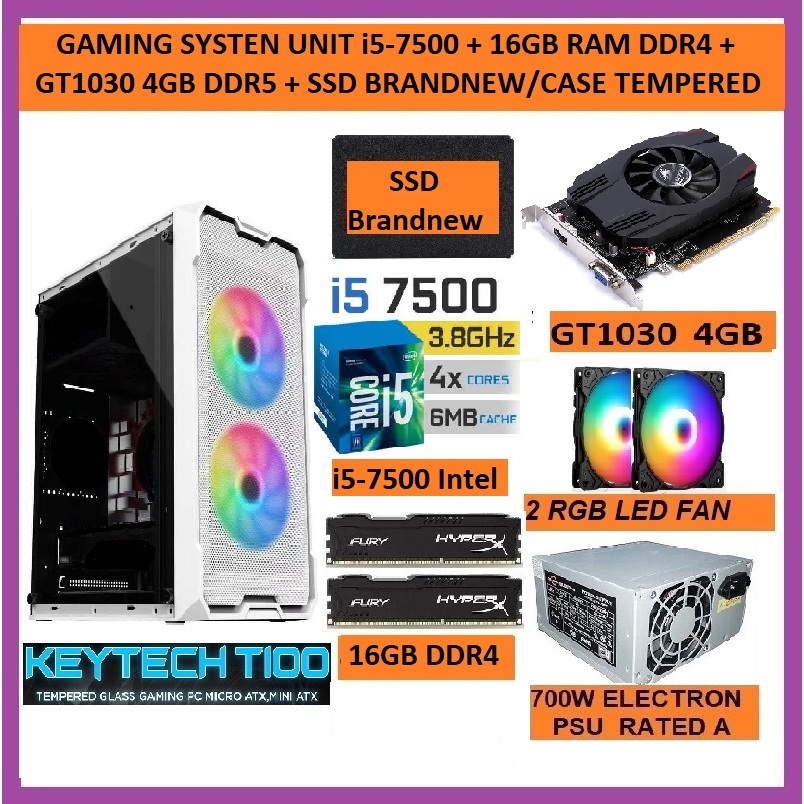 Gaming System Unit Intel 4th/6th/7th Gen with GPU and DDR4/DDR3 RAM ...