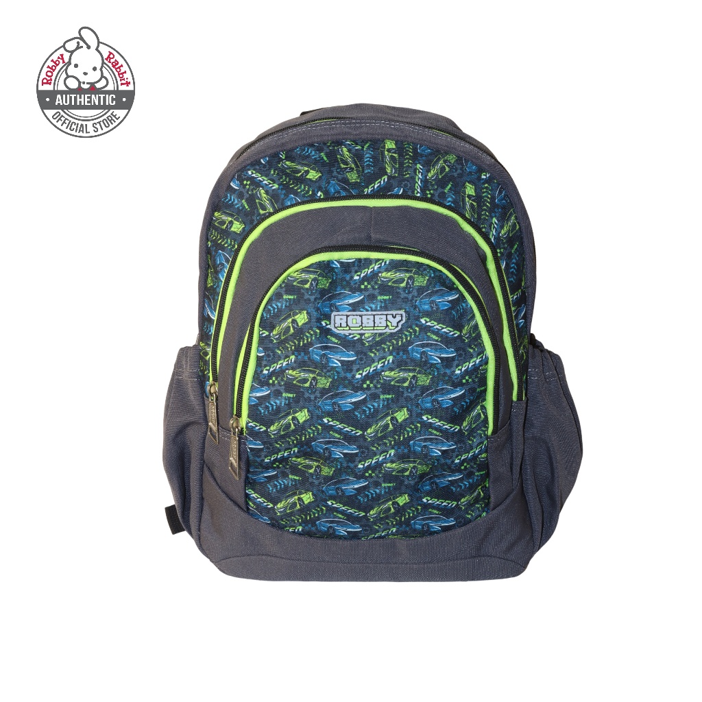 Robby Rabbit Win Machine Backpack 15-Inch (Black, Blue, Green) | Shopee ...