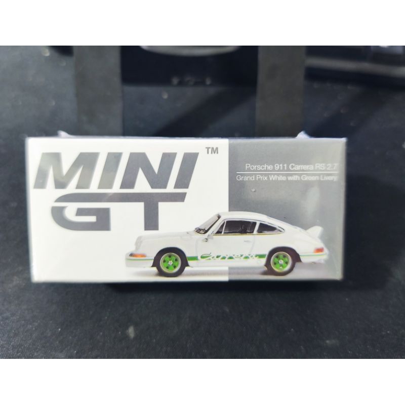 Mini GT #801 Porsche 911 Carrera RS 2.7 Grand Prix White with Green ...