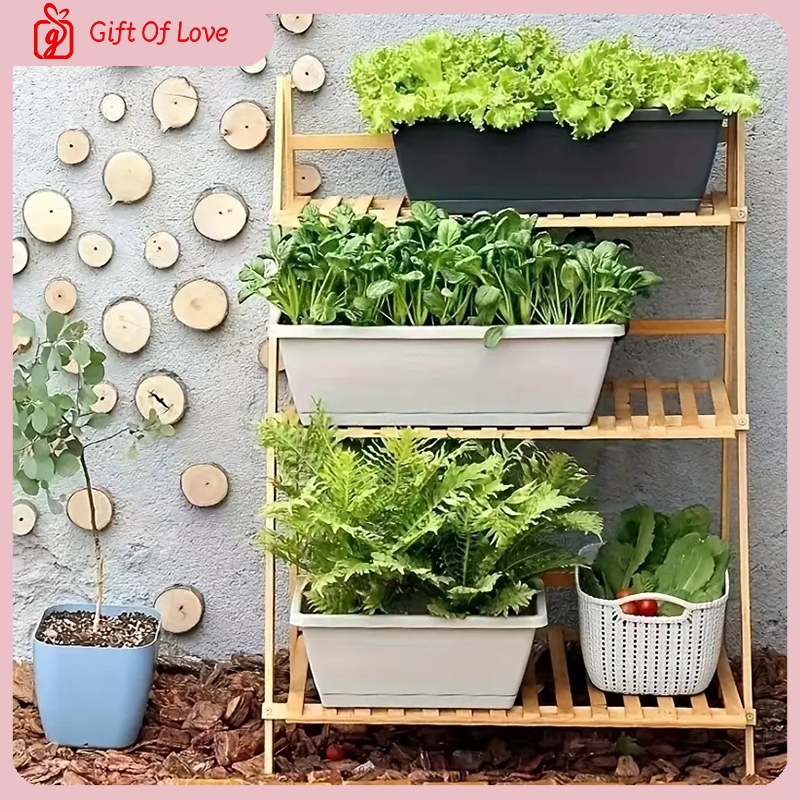 Rectangular Flower Pot With Drainage Holes And Planting Vegetable Pots ...