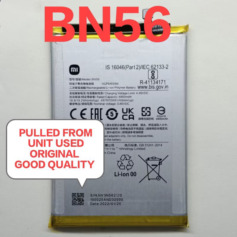 Redmi 9a 9c battery original BN56 battery | Shopee Philippines