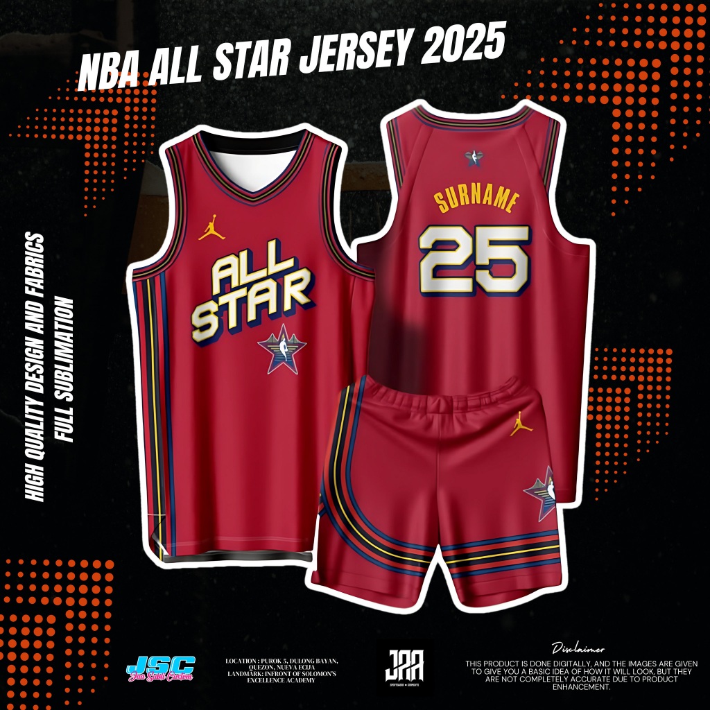 NBA ALL STAR JERSEY 2025 CUSTOMIZE | Shopee Philippines