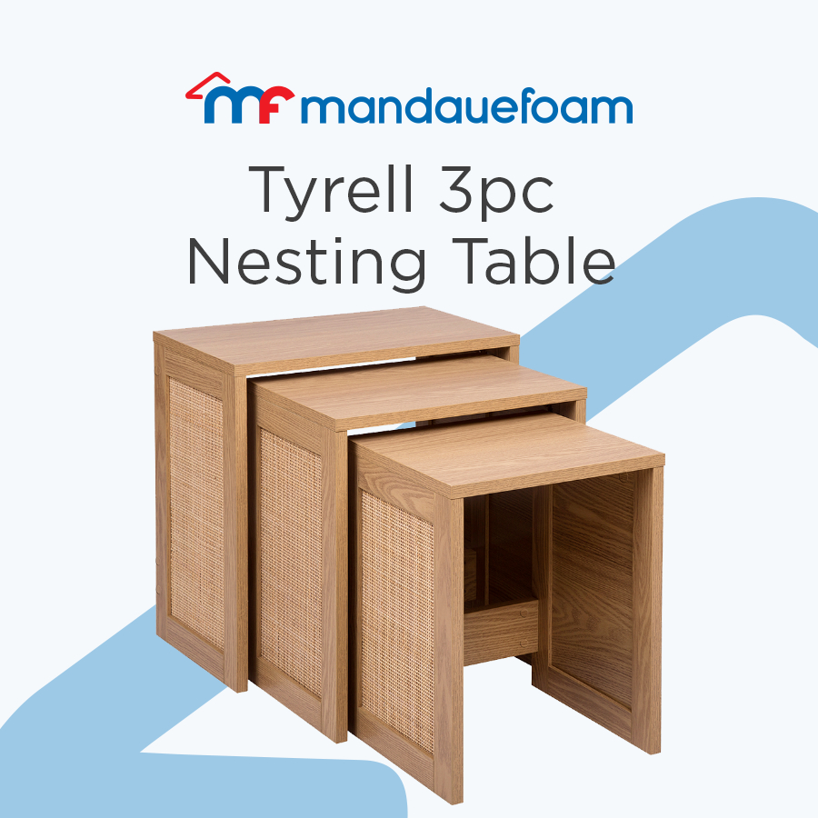 Mandaue Foam Tyrell 3pc Nesting Table | Shopee Philippines