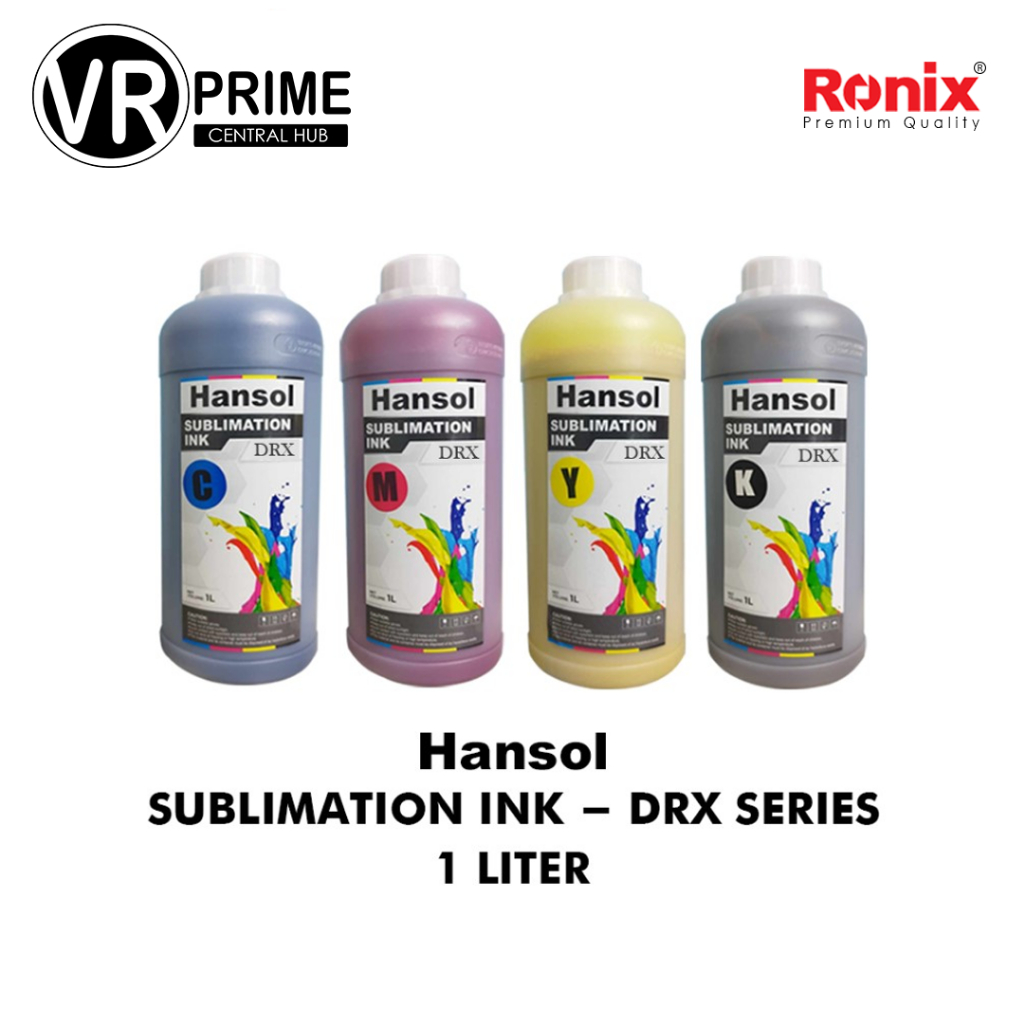 HANSOL SUBLIMATION INK - DRX series 1 Liter - for Printer Refill ink ...