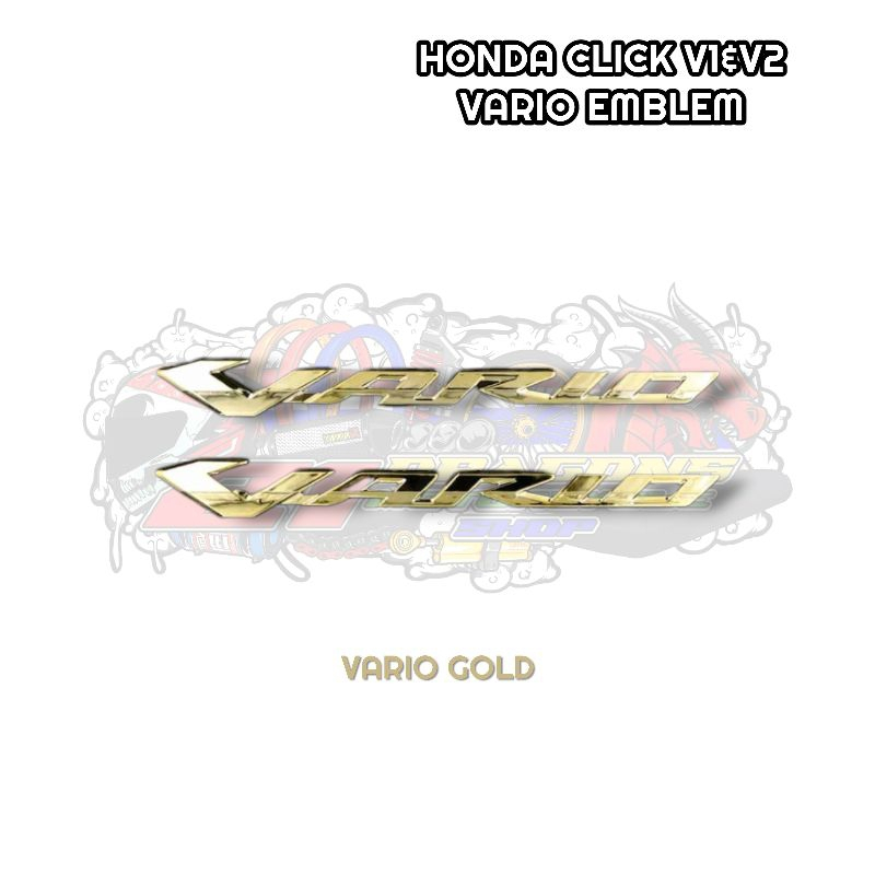 Honda Click V2 / V3 / V4 / Vario Emblem (PAIR) - GOLD | Shopee Philippines