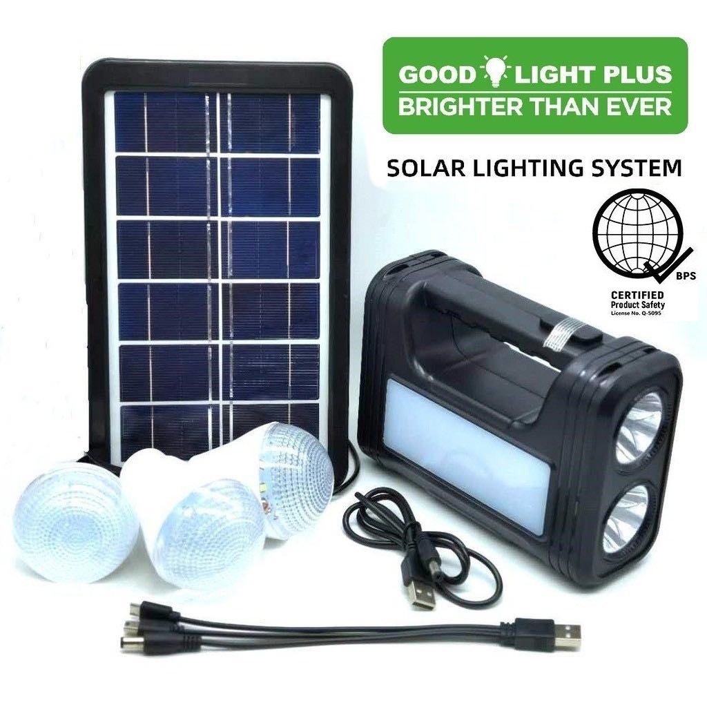 Original GDPLUS GD-8017 Plus Solar Lighting System Kit | Shopee Philippines
