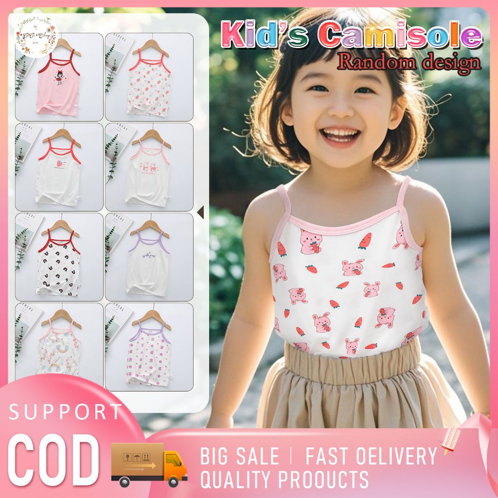 CiCi Baby Kids Girl Sando Ruffle Spaghetti Terno kid girl clothes ...