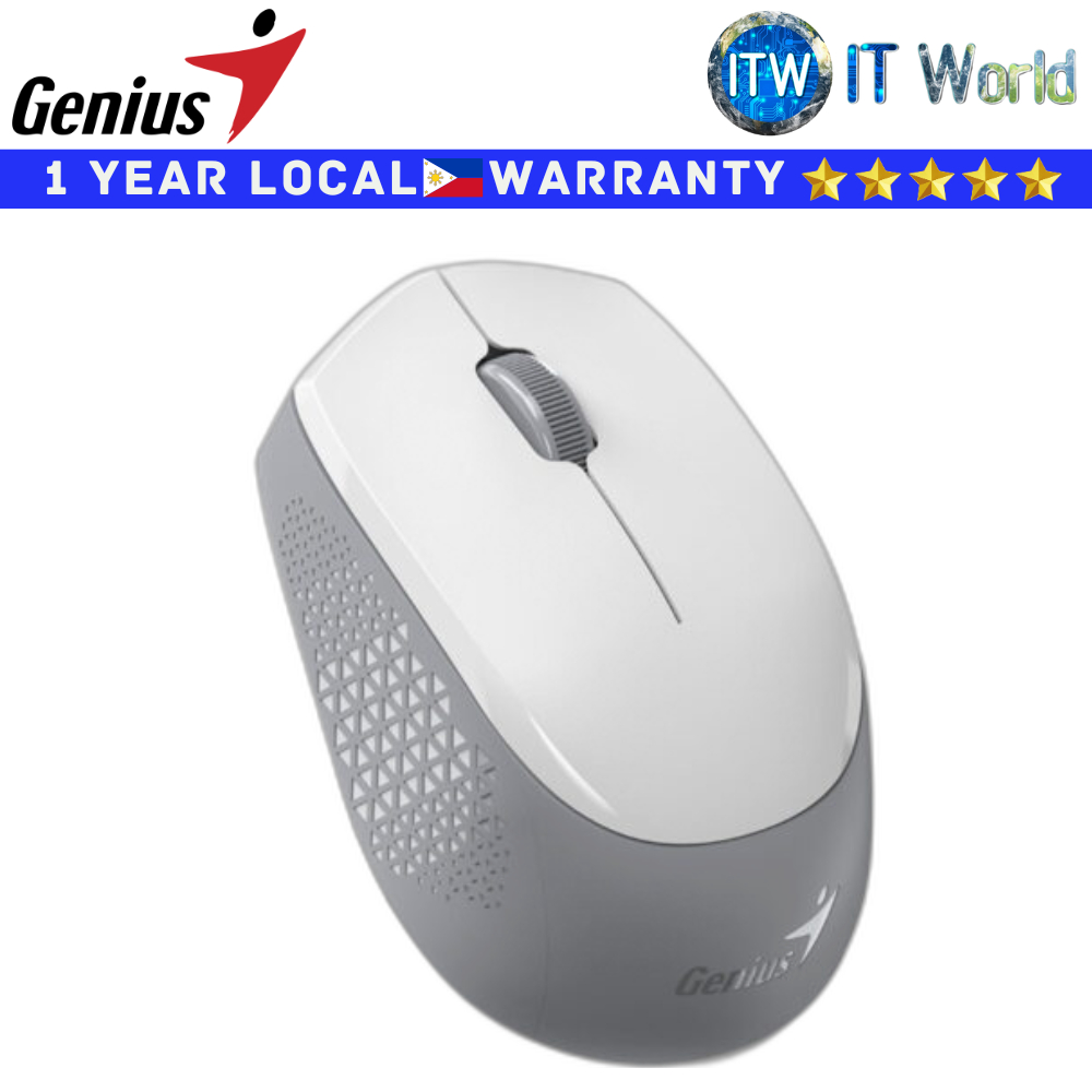 Genius Wireless Mouse NX-8000S BT Bluetooth Silent Mouse White ...