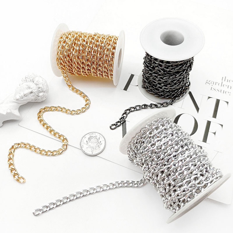 Handmade Metal Necklace Chain Kit - Adjustable Aluminum DIY Jewelry ...