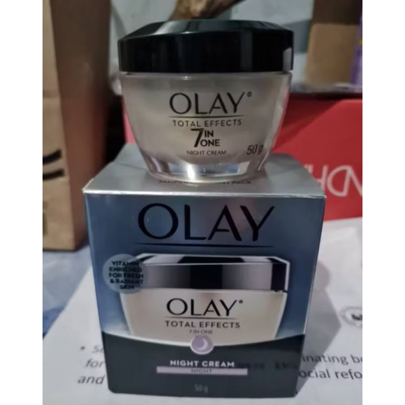 Olay Total Effects 7 in One Anti-Ageing Night Cream 50g | Shopee ...
